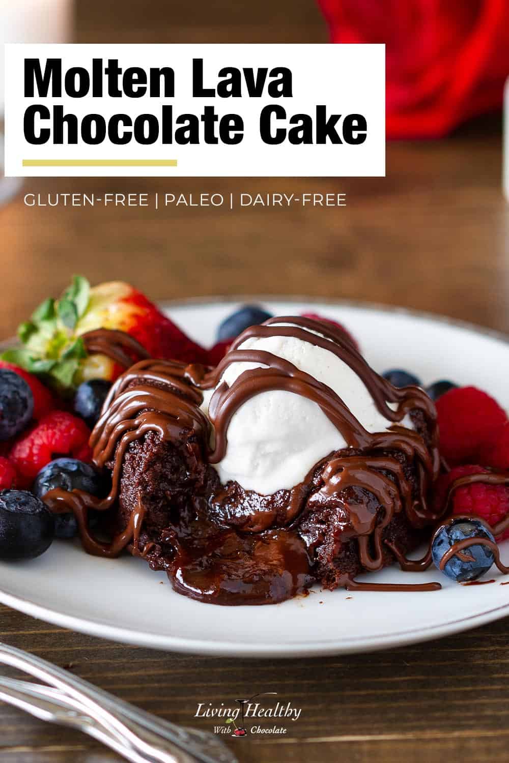 Healthy Chocolate Lava Cake (Gluten-free, Almond Flour) - Living ...